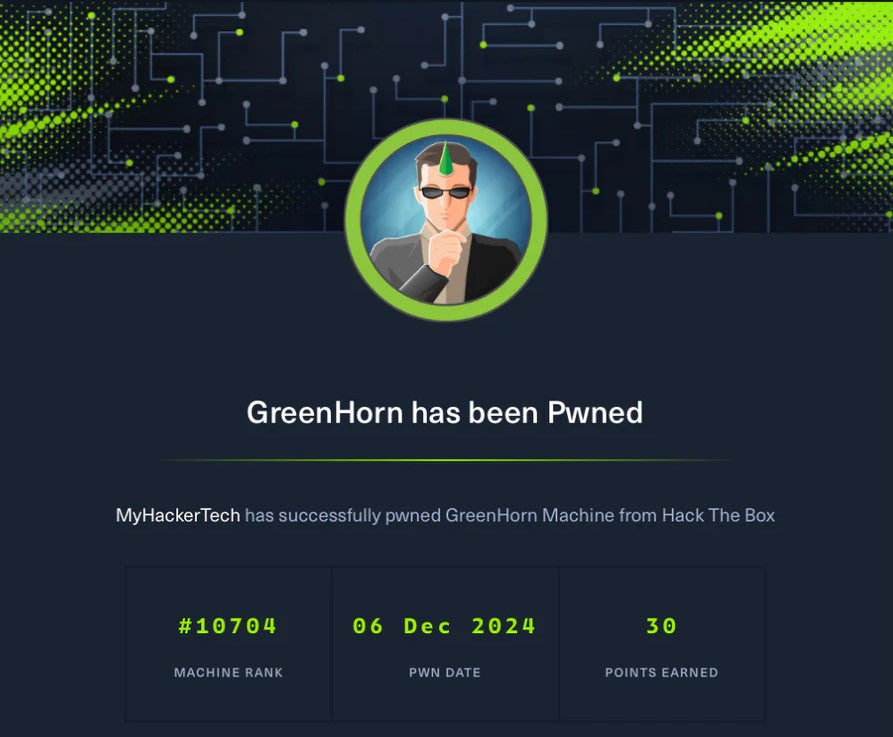 Greenhorn Hackthebox Walkthrough – MyHackerTech