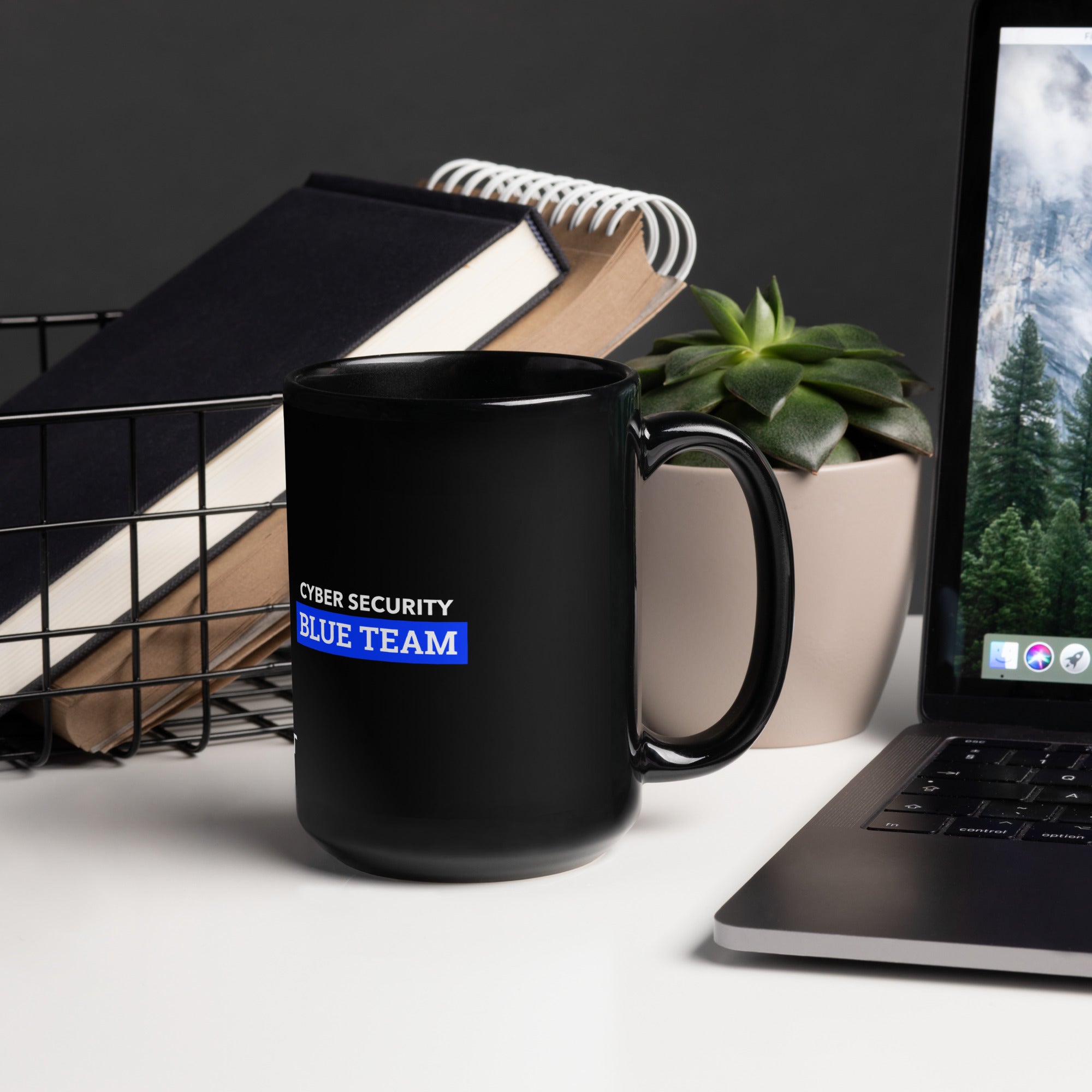 Cyber Security Blue Team V6 - Black Glossy Mug – MyHackerTech