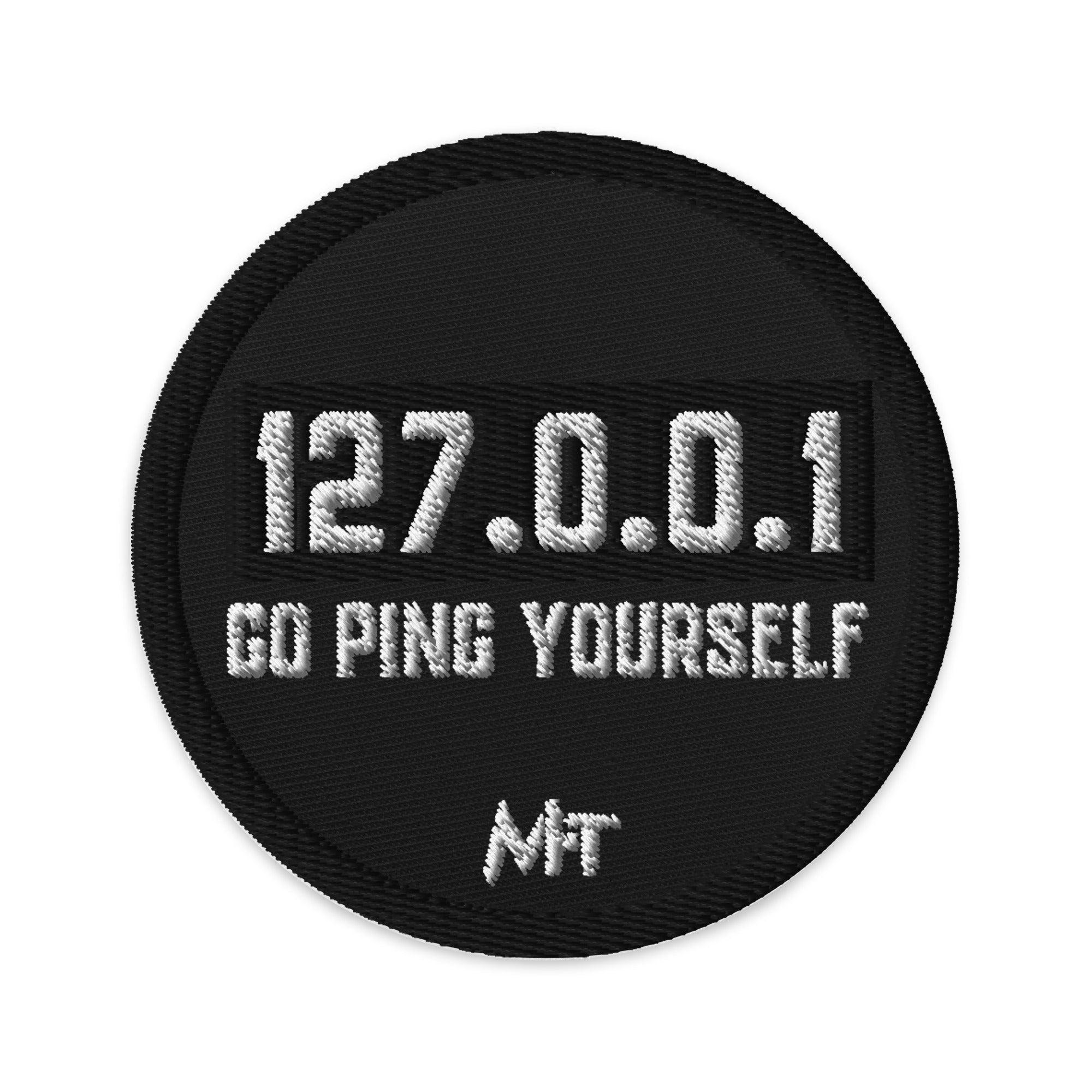 Go ping yourself - Embroidered patches – MyHackerTech
