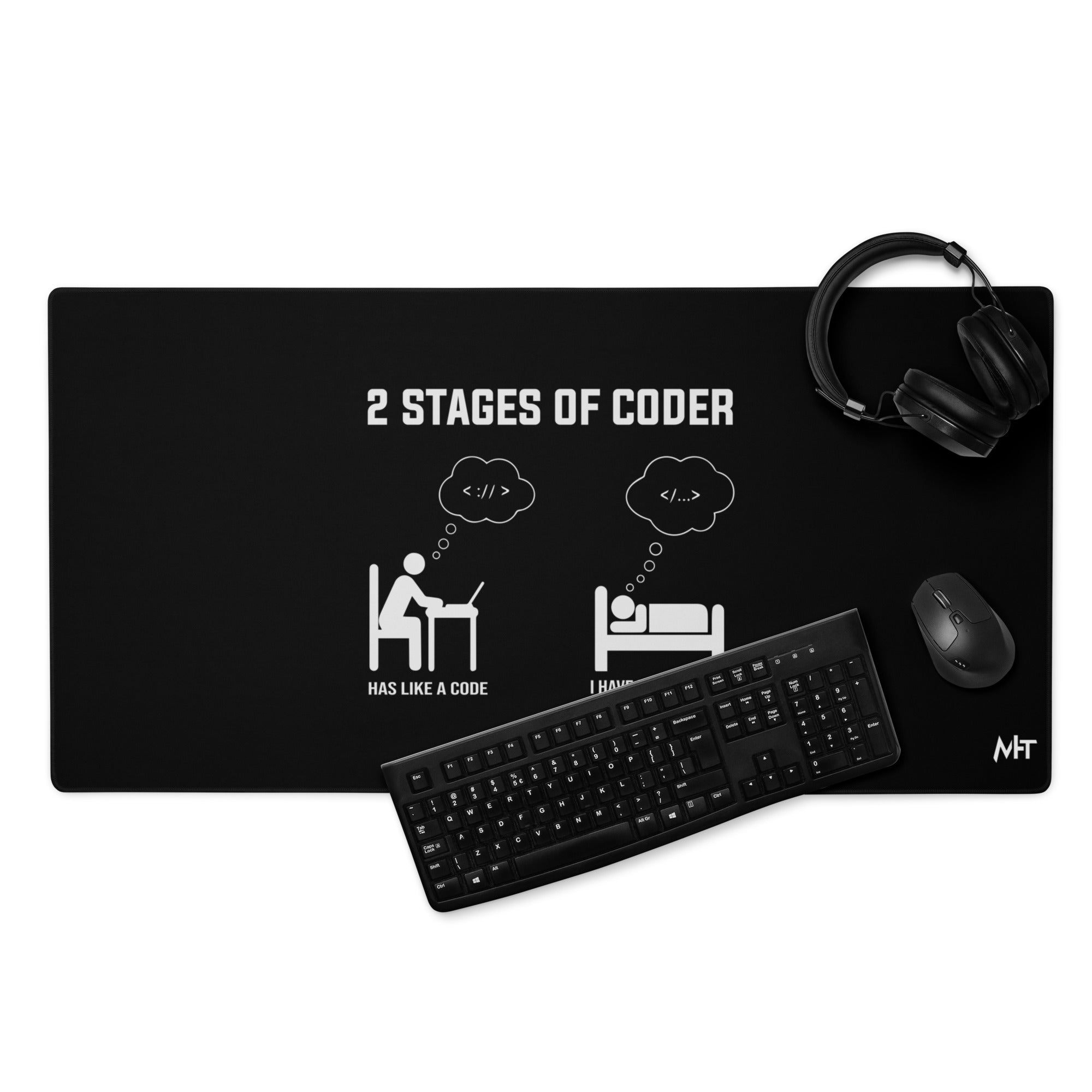 2 Stages of Coder Desk Mat – MyHackerTech