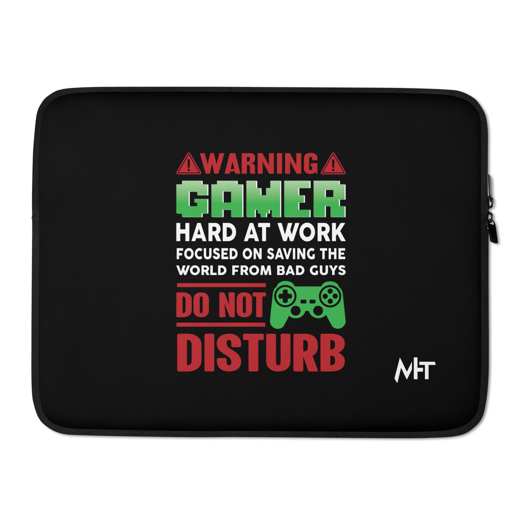 Warning! Gamer Hard at Work, DND - Laptop Sleeve – MyHackerTech