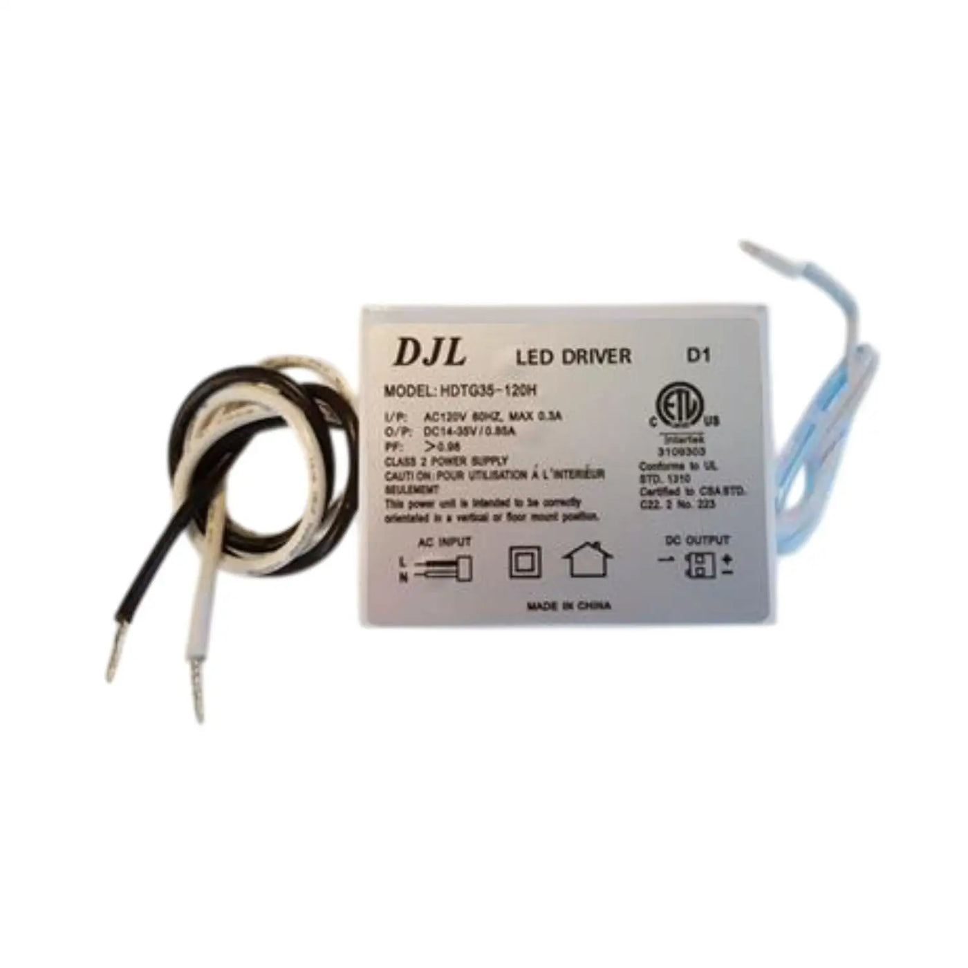 15W LED Driver Dimmable | Input AC 120V | Output DC 14-35V/0.8A ...