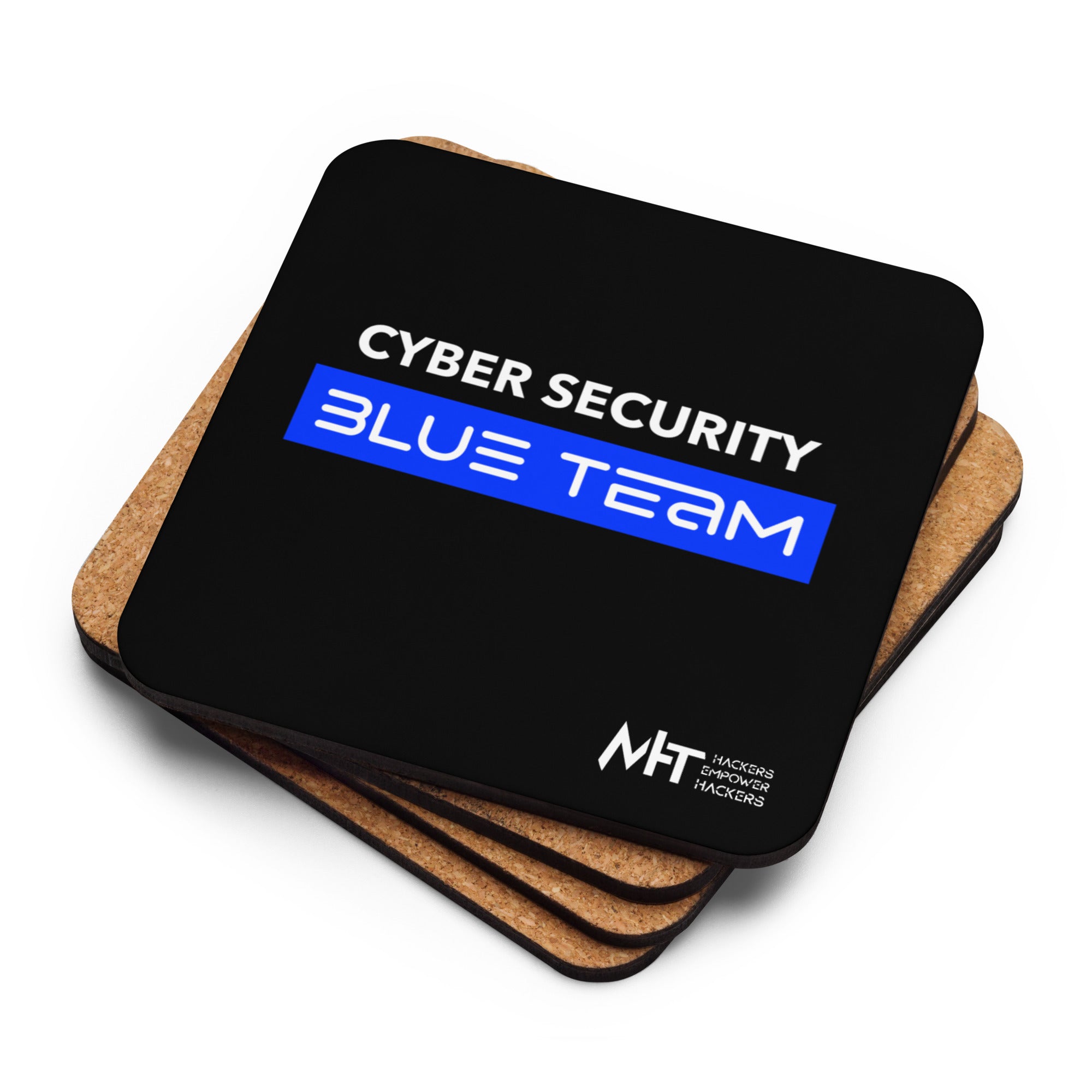 Cyber Security Blue Team V8 - Cork-back coaster – MyHackerTech