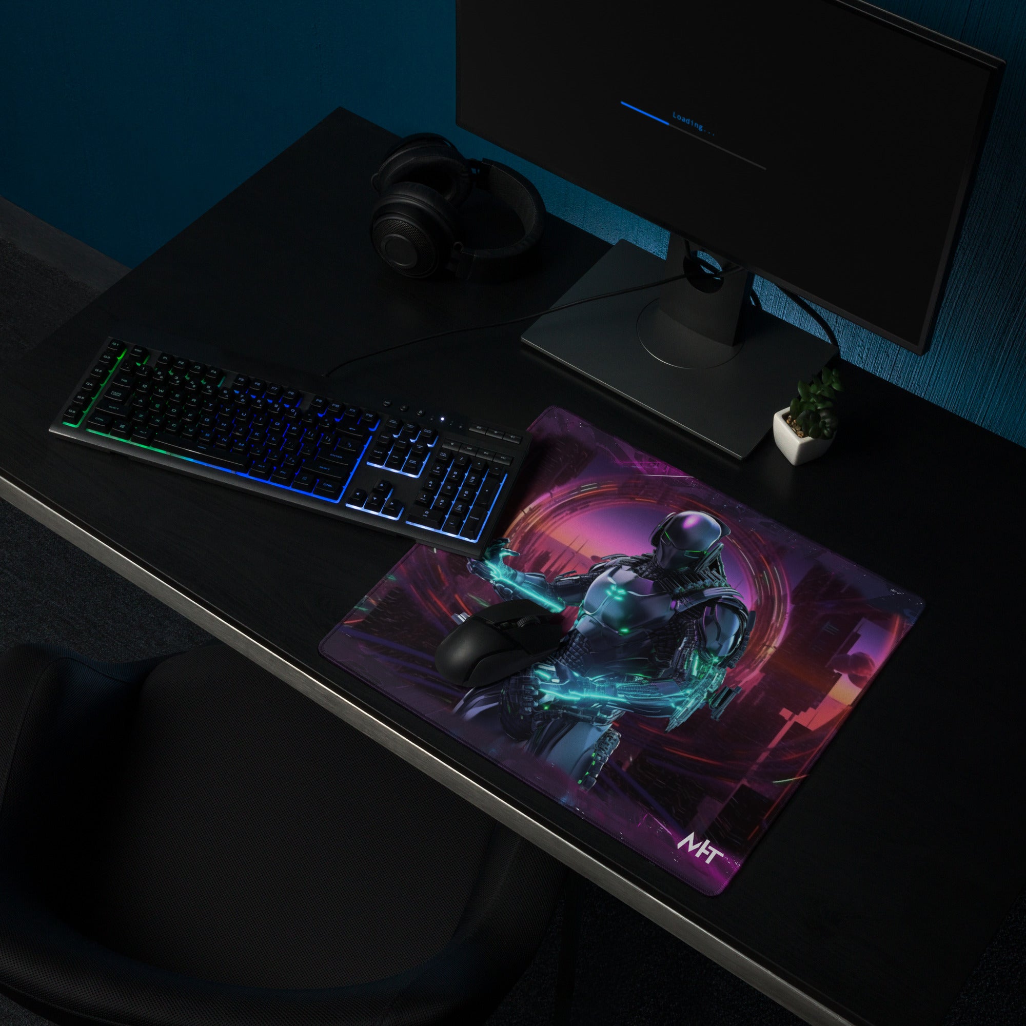 Alex Cyberion Entering the portal - Gaming mouse pad – MyHackerTech
