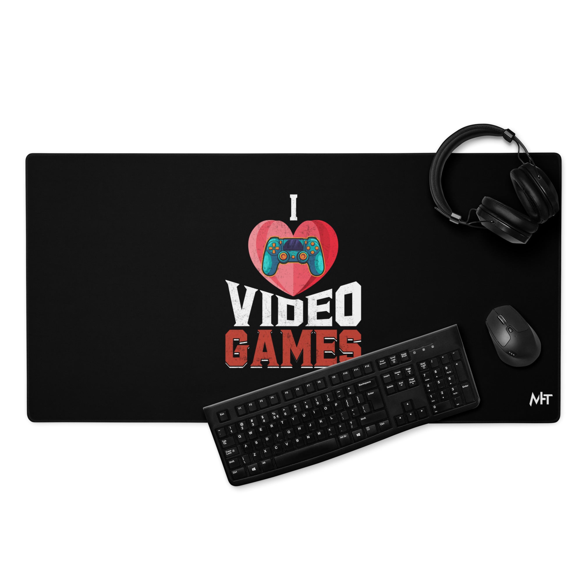I love Video Games - Desk Mat – MyHackerTech