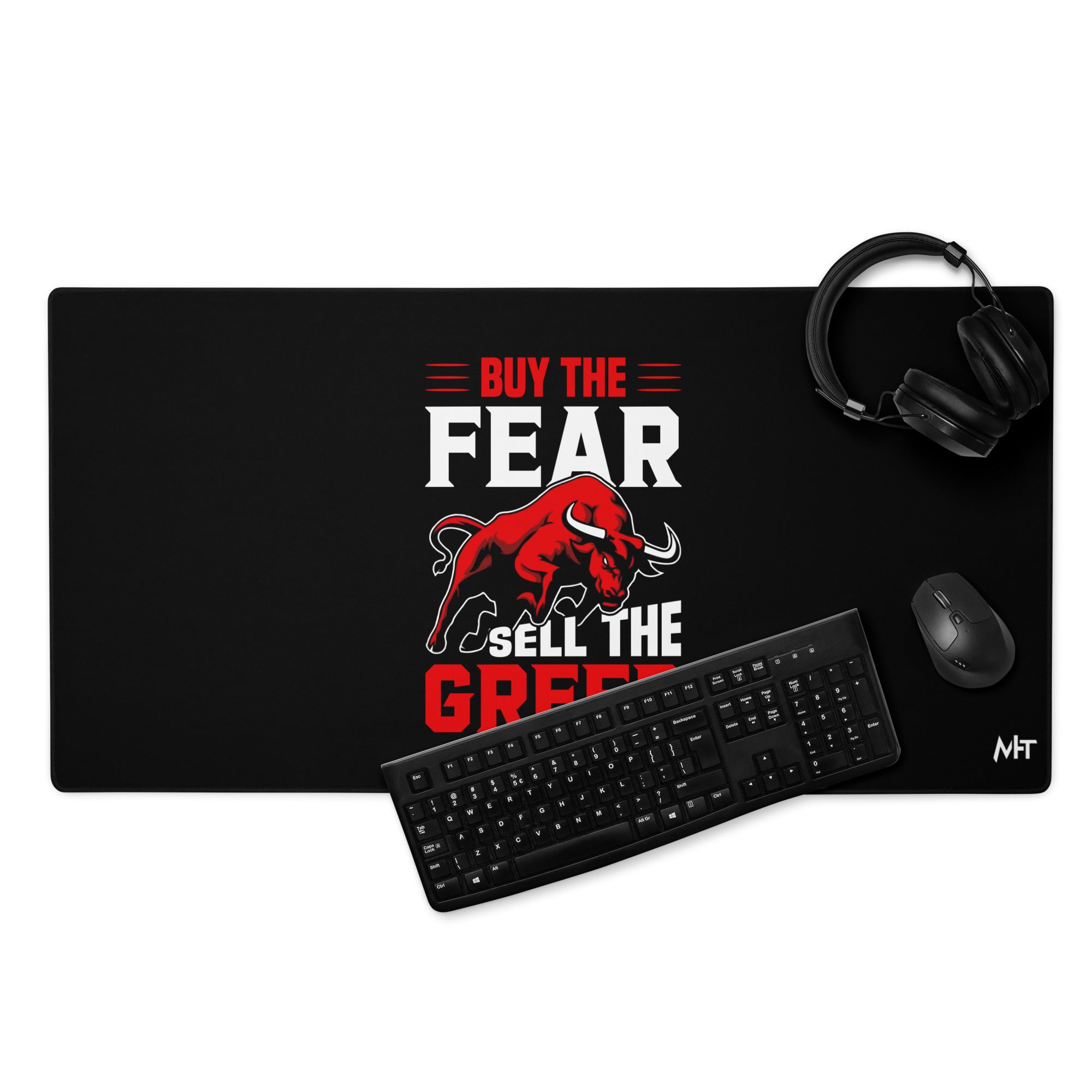 Buy the Fear; Sell the Greed V1 - Desk Mat – MyHackerTech