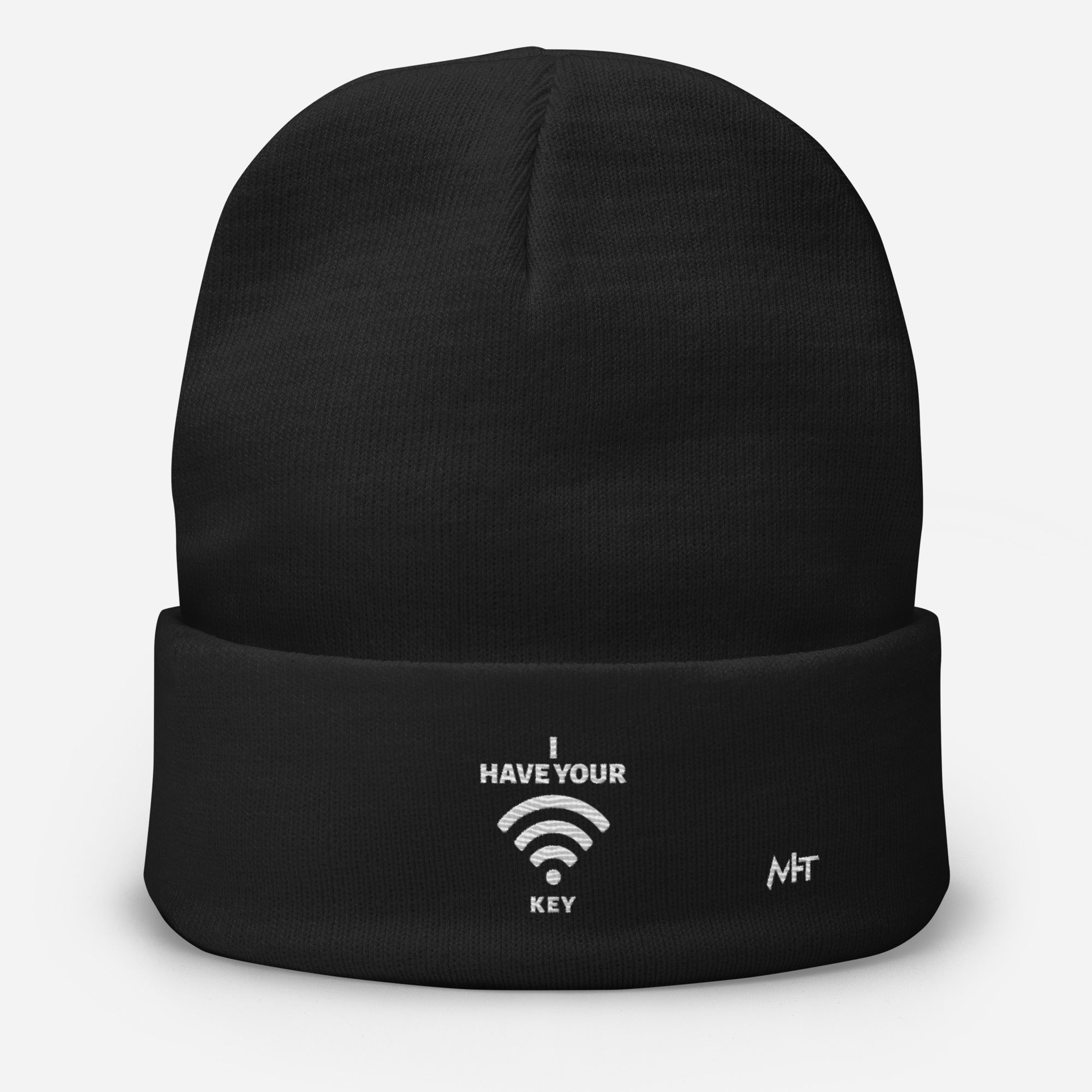 I have your Wi-Fi password - Embroidered Beanie – MyHackerTech