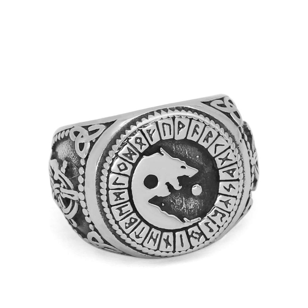 Viking Stainless Steel Wolf Ring – MyHackerTech
