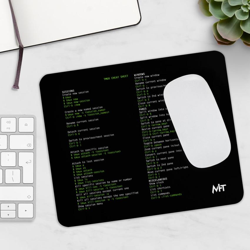 TMUX Cheat Sheet - Mousepad – MyHackerTech