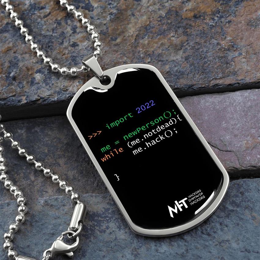 Import 2022 - Graphical Dog Tag and Ball Chain – MyHackerTech