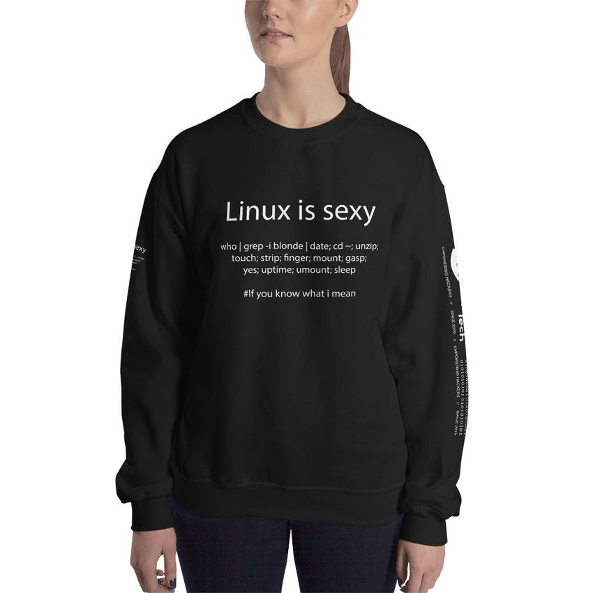 Linux is sexy - Unisex Sweatshirt (all side prints) – MyHackerTech