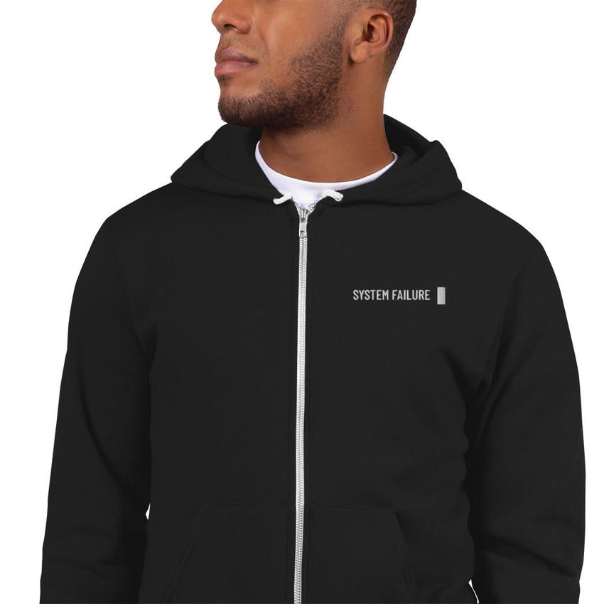 System failure - Hoodie sweater (white text) – MyHackerTech